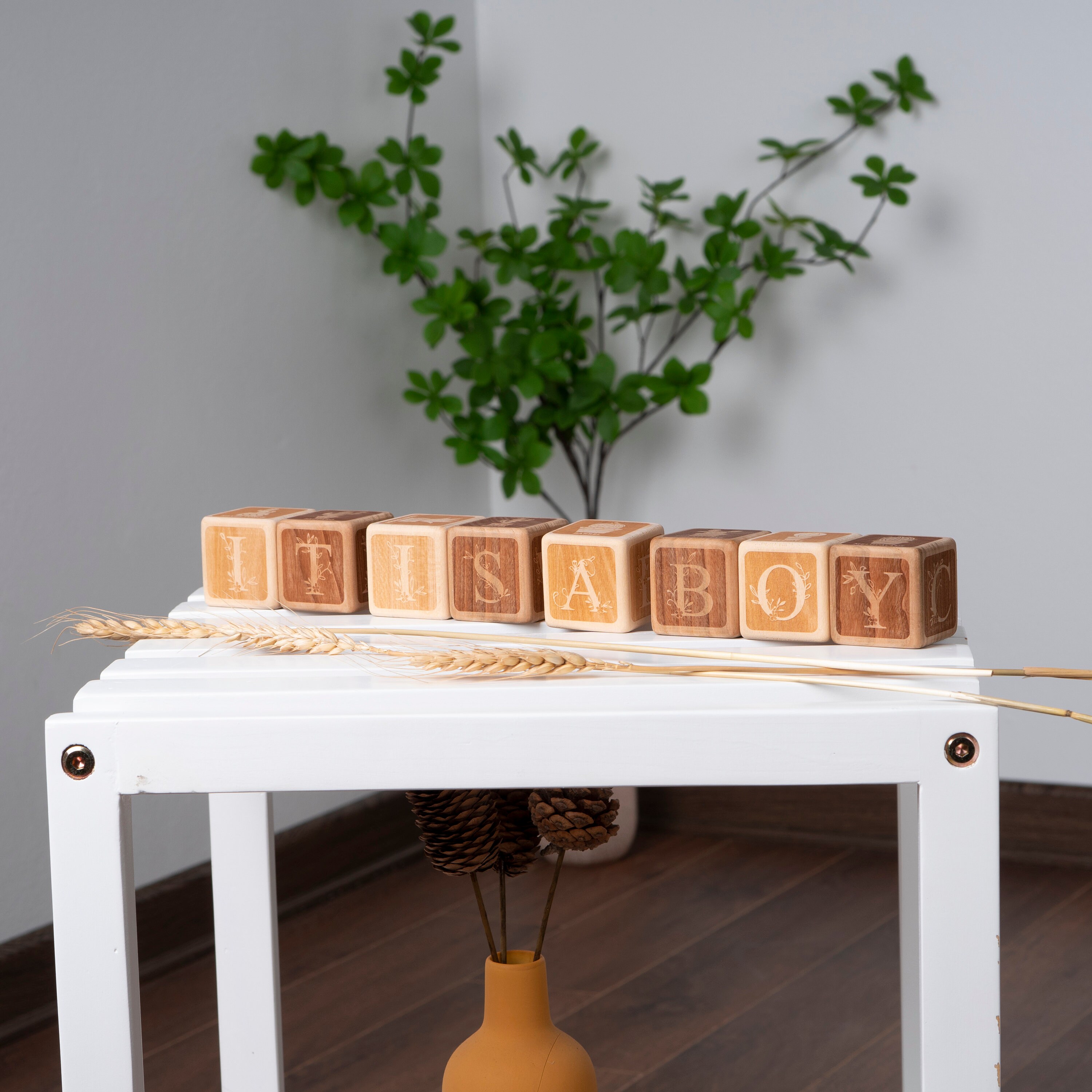 Pregnancy Blocks Pregnancy Announcement Baby Wooden Blocks Personalized ...