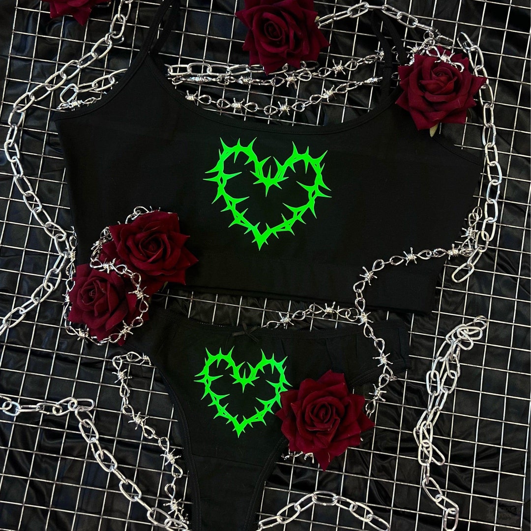 Spikey Heart Matching Set - Etsy