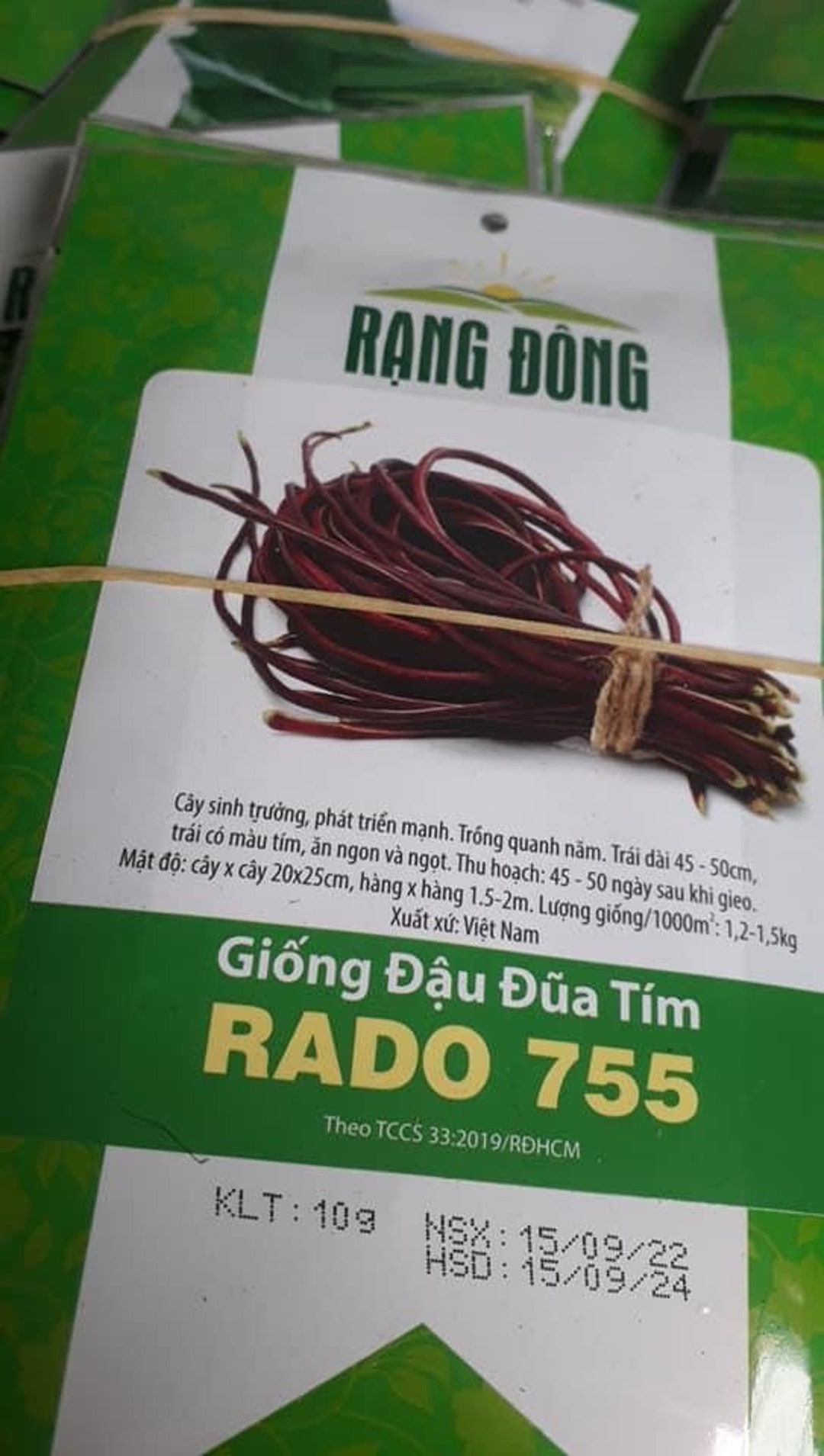 Red/purple Yard Long Beans 10gram Hạt đậu đũa Asparagus Bean, Banor ...