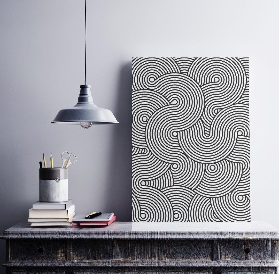 MAZE | Poster, Fine Art, Geometric, Illustration - Wall Art, Spirals ...