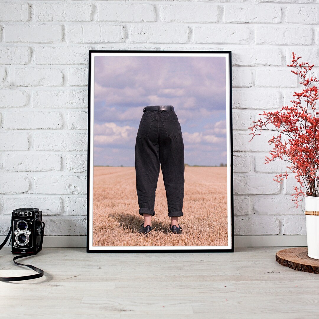 Surreal Collage Art Print | Body Without Head, Minimal Photography - Etsy