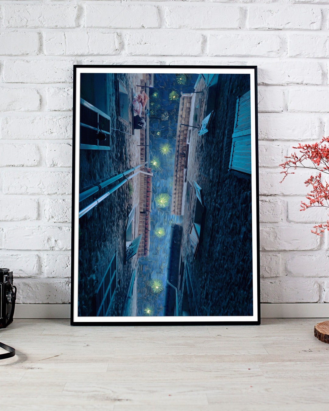 STARRY NIGHT | Poster, Night Sky, Collage, Travel - Wall Art ...