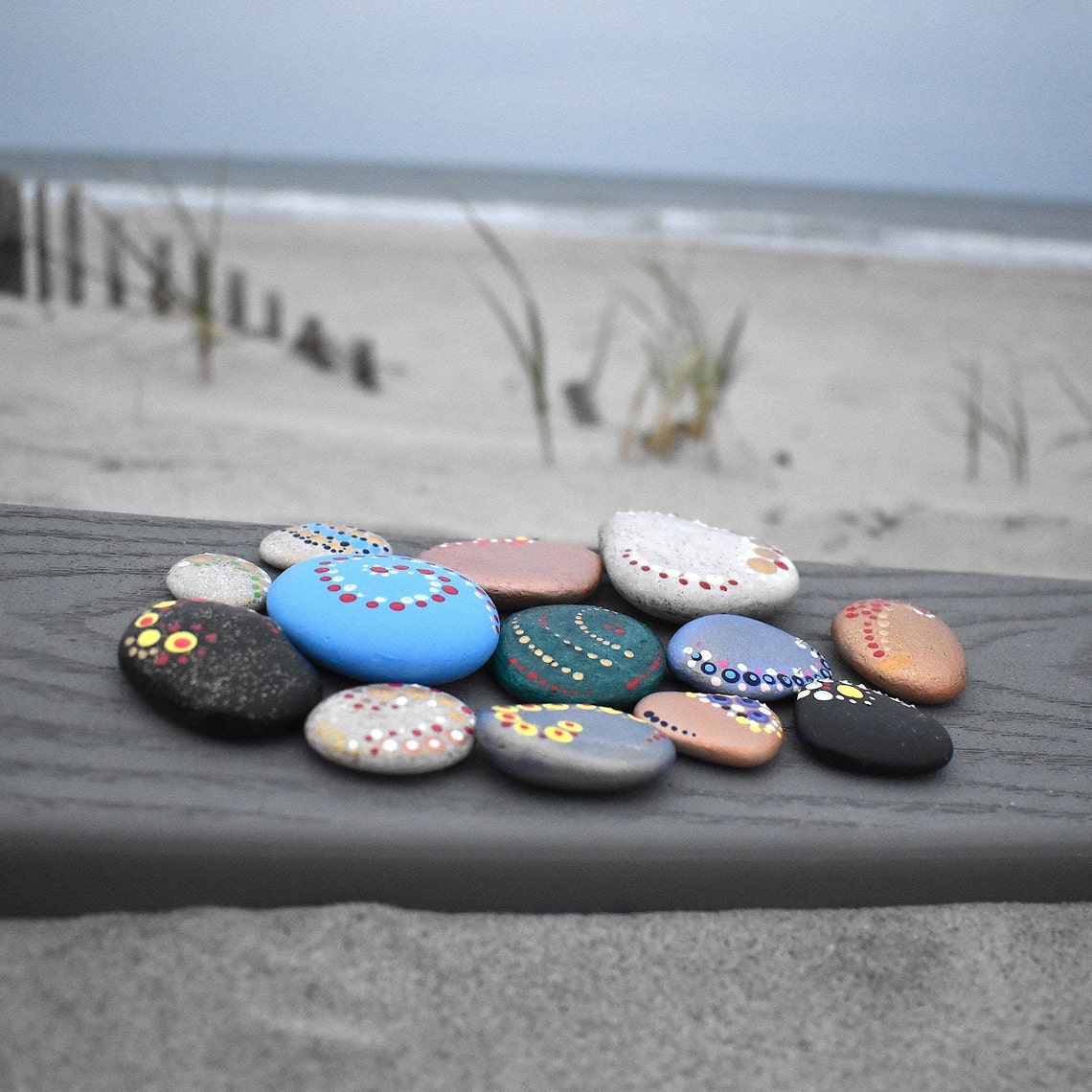 Mystery Bag: 5 Calming Rocks; Assorted Hand-painted Rocks Infused With ...