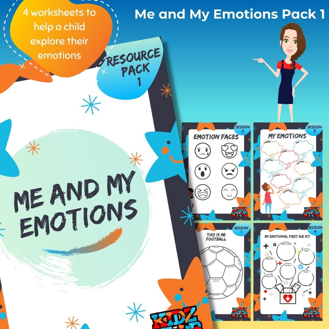 Me & My Emotions Pack 1 - Kidz Klub | Printable | Worksheets ...