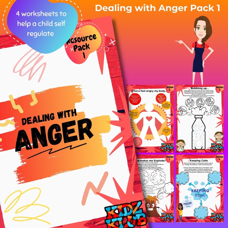 Dealing With Anger Resource Book 1 | Managing Anger | Emotions | Mental ...