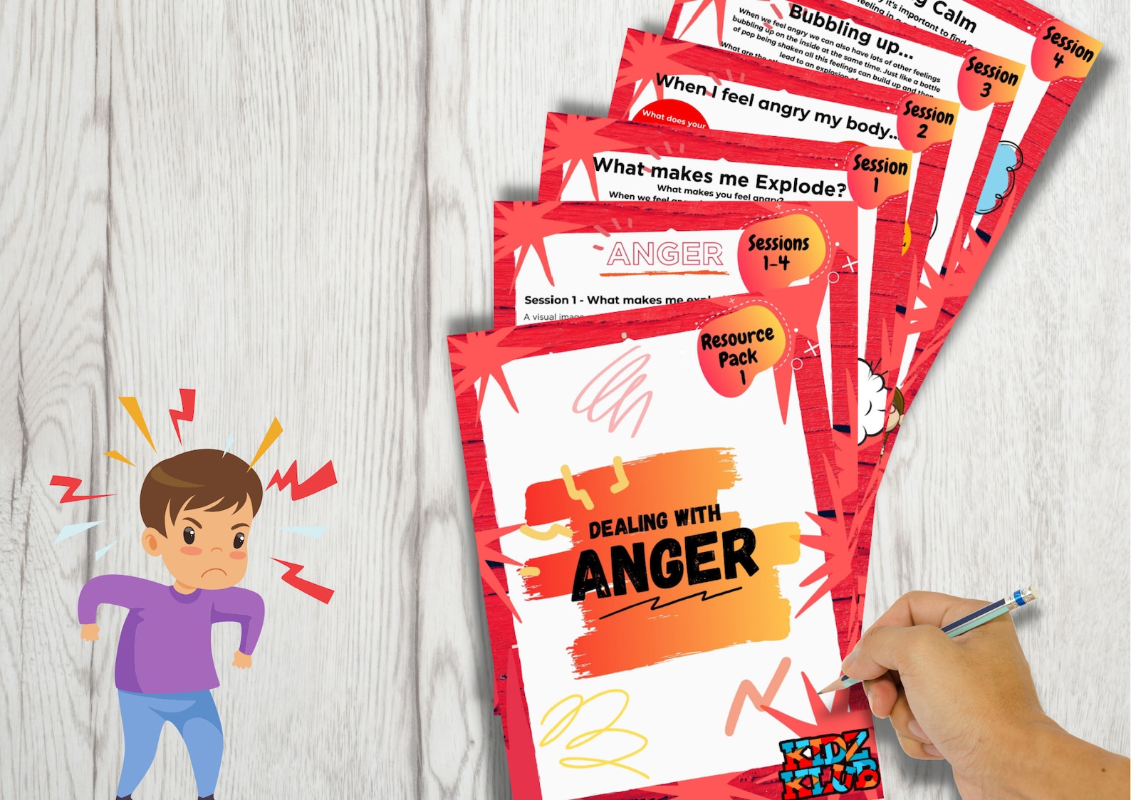 Dealing With Anger Resource Book 1 Managing Anger Emotions Mental ...