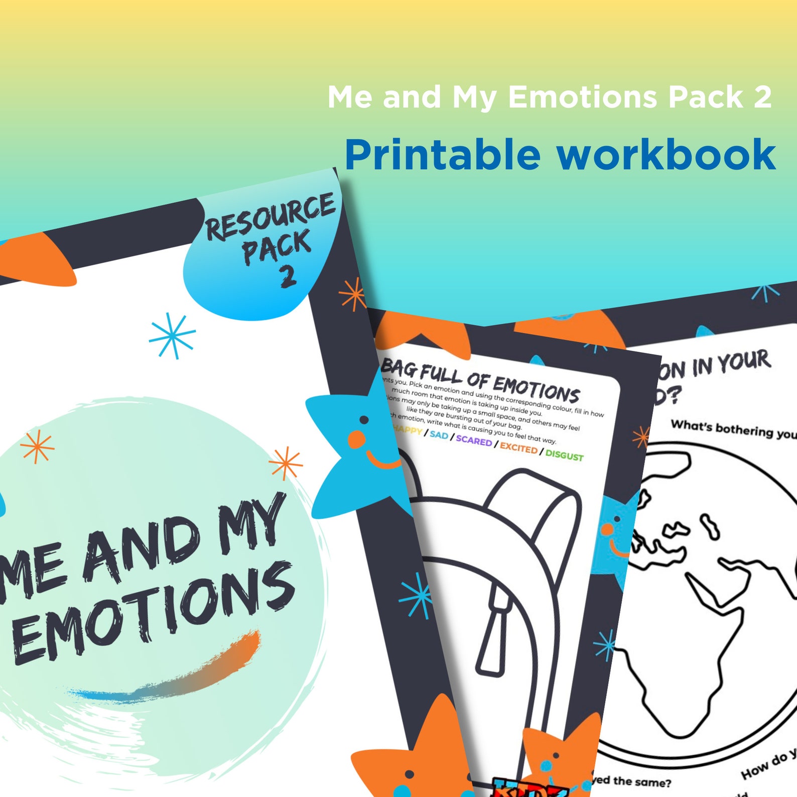 Me & My Emotions Resource Pack 2 Kidz Klub Printable | Etsy