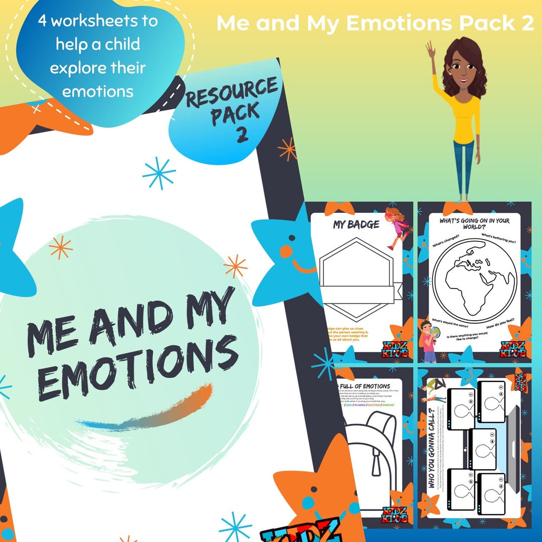 Me & My Emotions Resource Pack 2 | Kidz Klub | Printable Worksheets ...