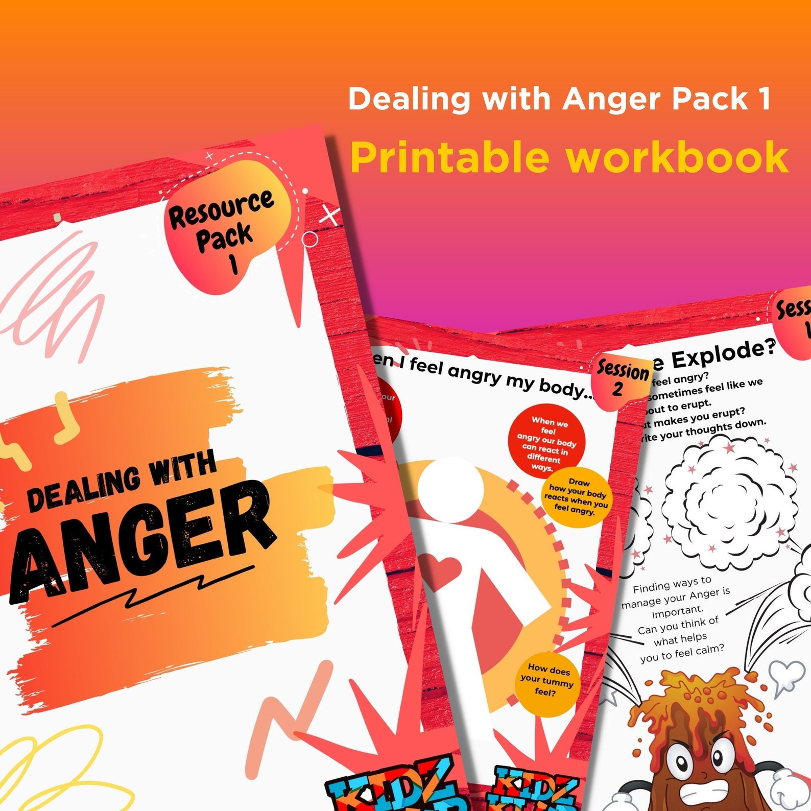 Dealing With Anger Resource Book 1 Managing Anger Emotions Mental ...
