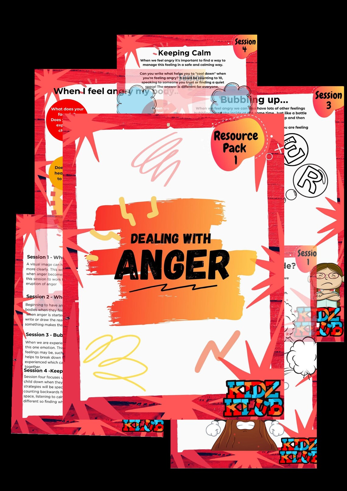 Dealing with Anger Resource Book 1 | Etsy