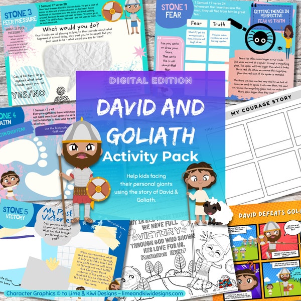 David and Goliath - Etsy