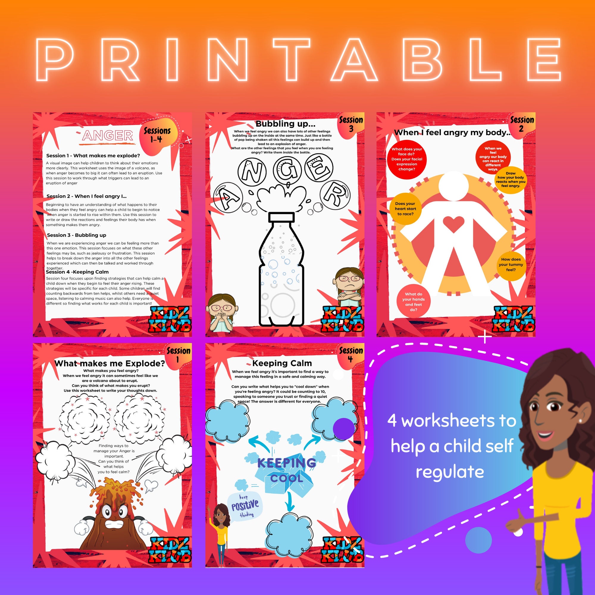 Dealing With Anger Resource Book 1 | Managing Anger | Emotions | Mental ...