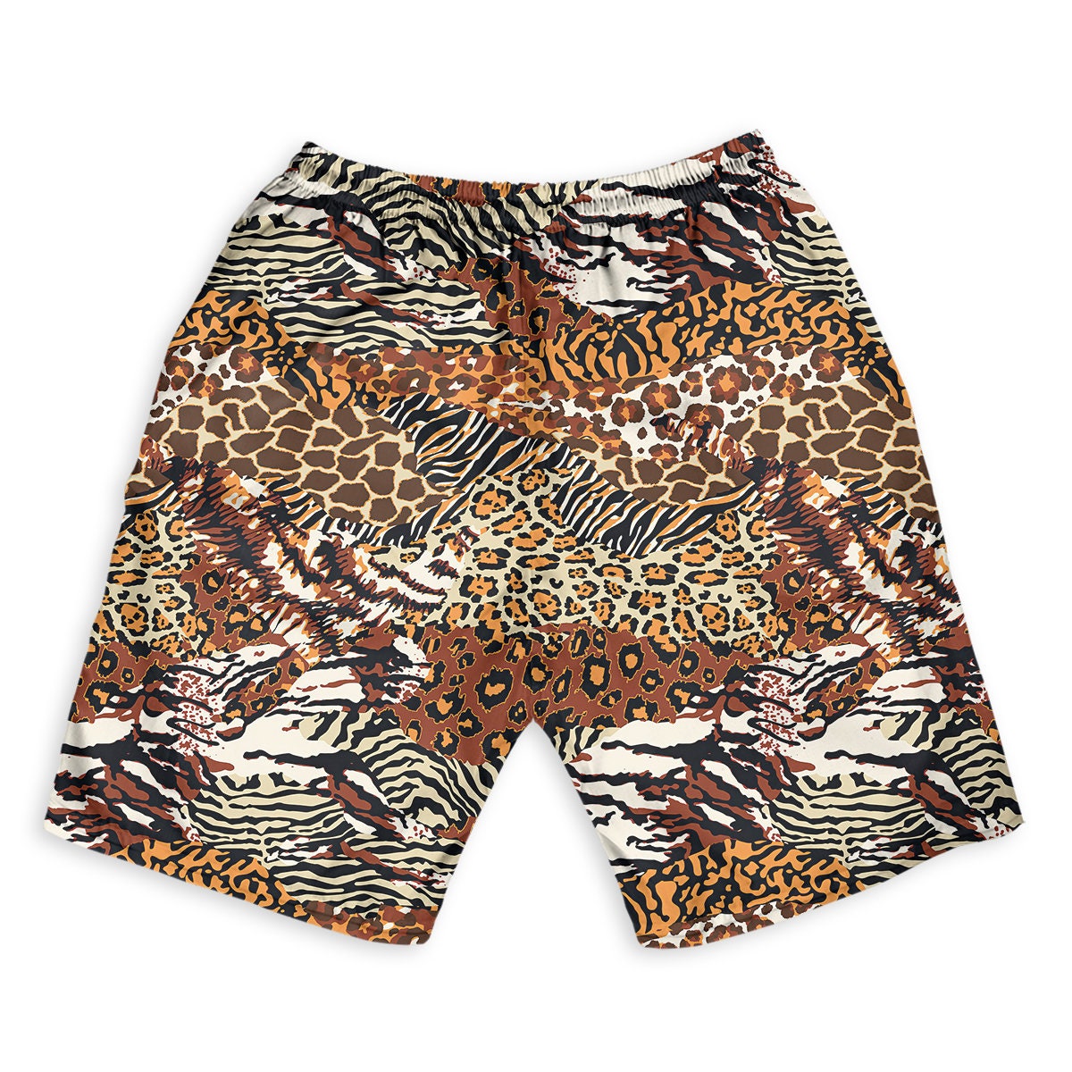 Wild Animal Skins Patchwork Men Beach Shorts, Hawaiian clothes, sold by ...