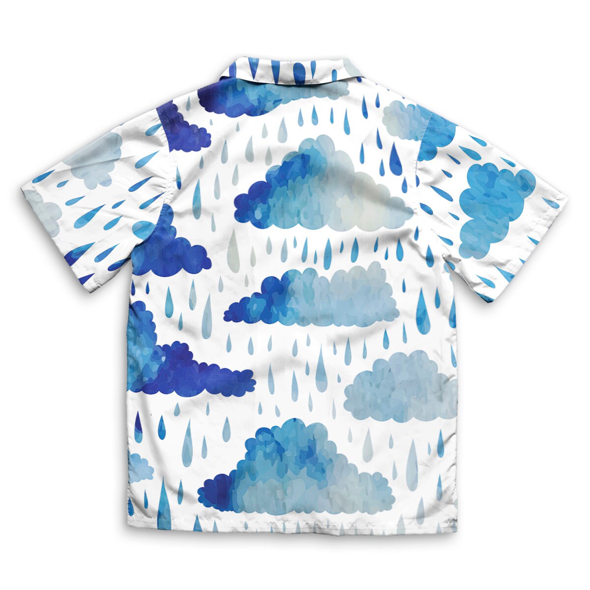 Pattern With Clouds And Rain, Botton Vintage Aloha Hawaii Shirt sold by ...