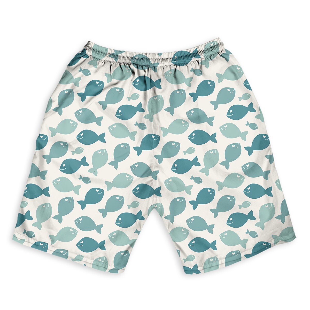 Fish Pattern Green Men Beach Shorts sold by Mufi-Fitful | SKU 41234314 ...