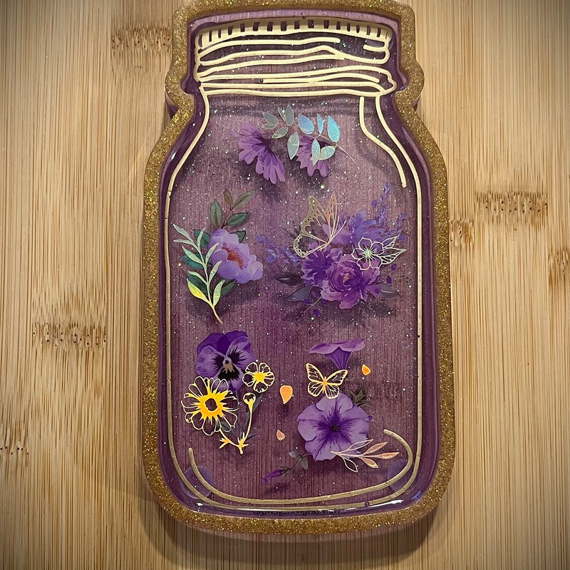 Purple Mason Jars - Etsy