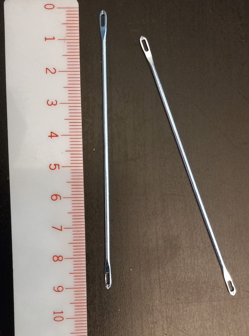 Set of Two (2 Pcs) Double Eyelet Tool to Transfer Needles From Ribbers ...