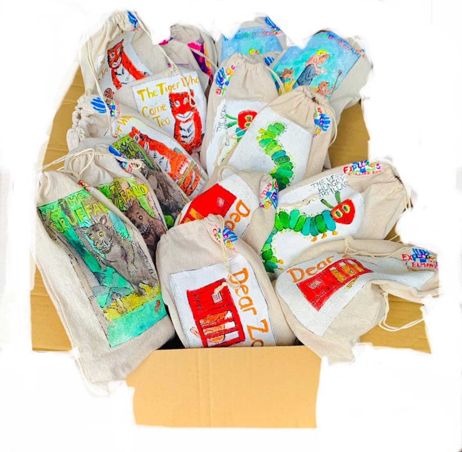 Dear Zoo Inspired Handpainted Story Sack, Educational Aids, Story Props ...