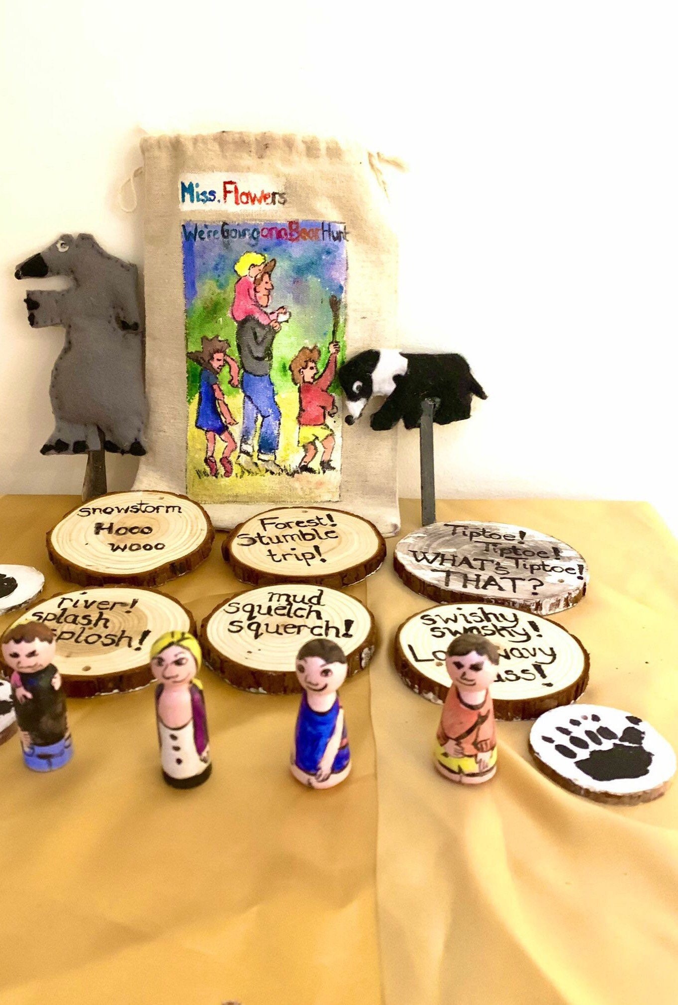 Were Going on a Bear Hunt Inspired Handpainted Story Sack - Etsy