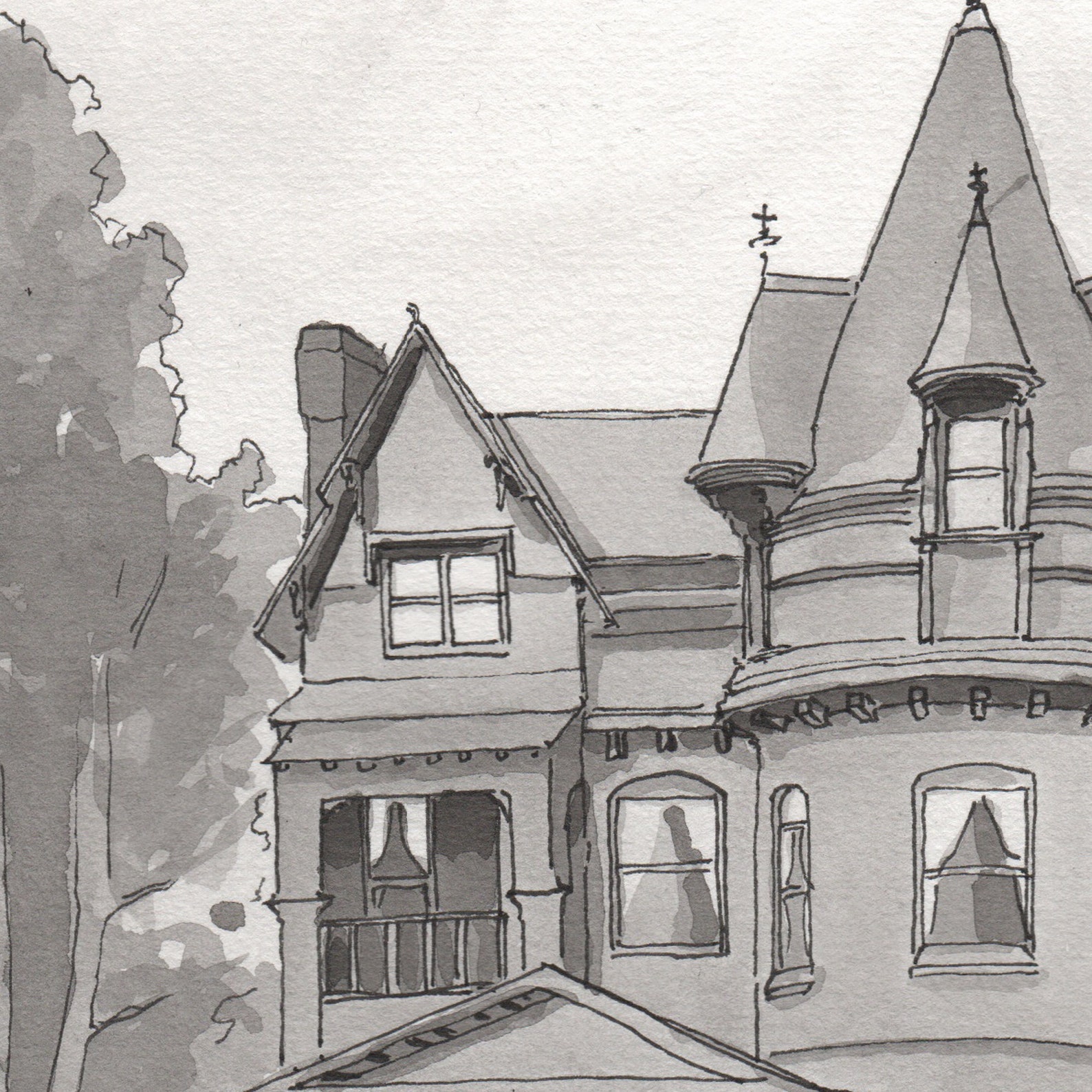 Rotring and Indian Ink - Original Work - Etsy