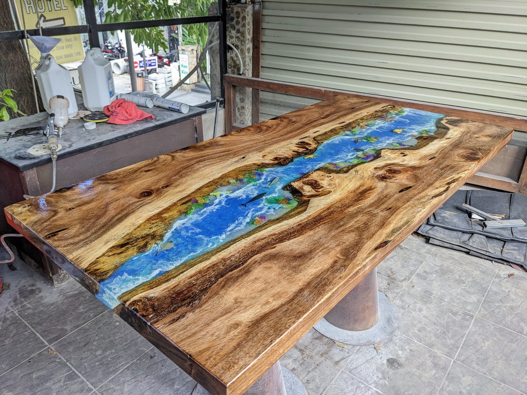 Ocean Resin Table, Resin Table, Epoxy Coffee Table - Etsy