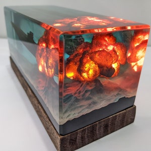 Resin Sculpture, Unique Explosion Decoration, Warship Submarine ...