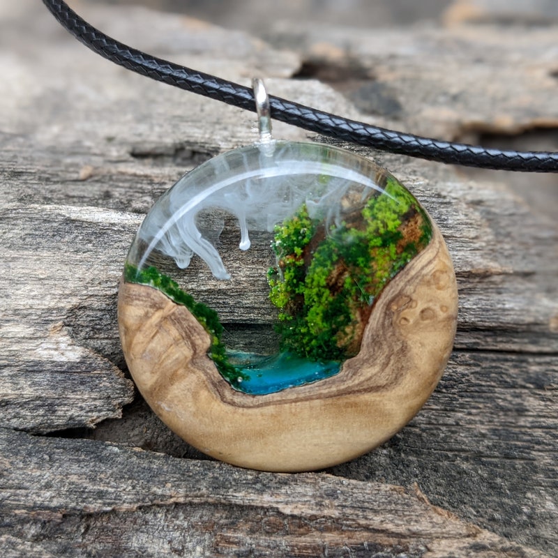 Resin Pendant - Etsy