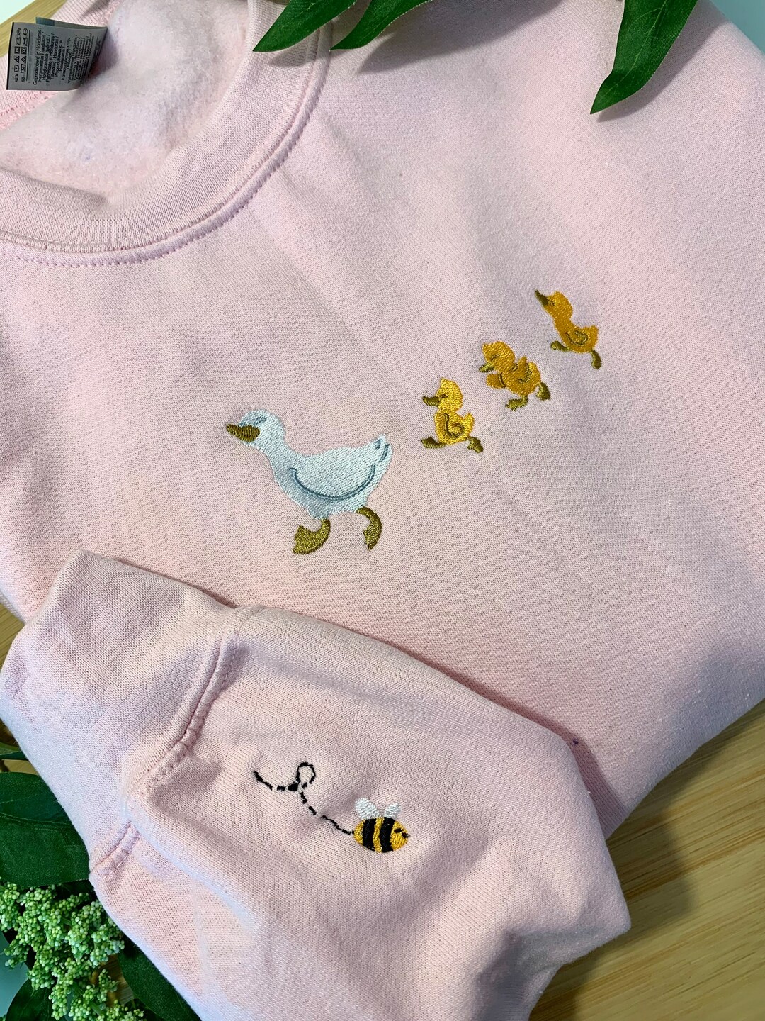 Marching Ducks Embroidered Sweatshirt | Duck Sweatshirt | Cute Duck ...