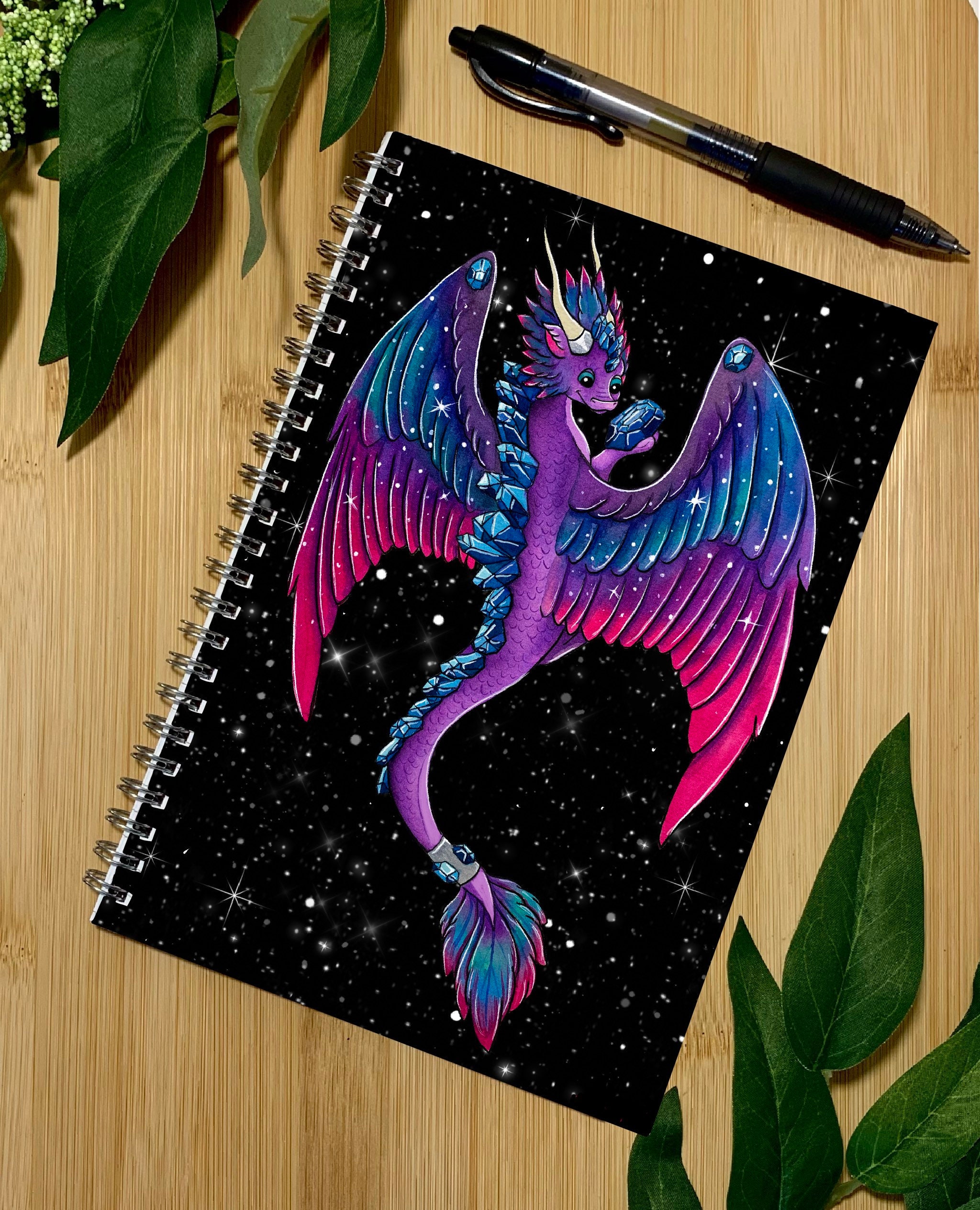 Sapphire Dragon Spiral Notebook Dragon Notebook Dragon Gifts September ...