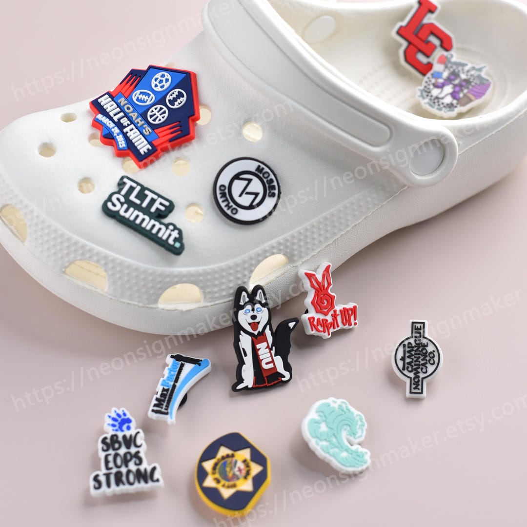 Custom Shoe Chrams, Personalized 3D-PVC Shoe Clips, Rubber Shoe Charms ...