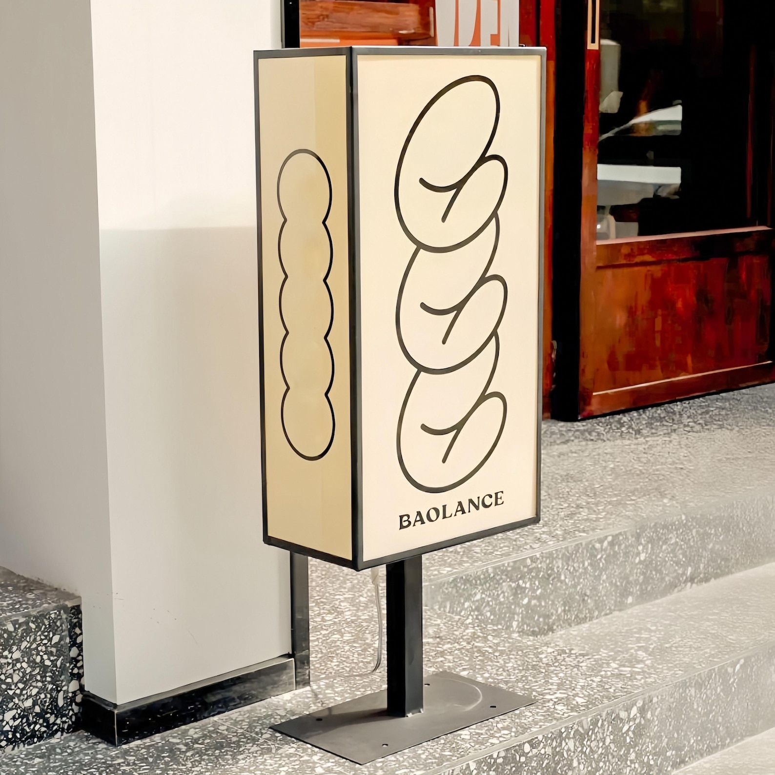 Custom Vertical Floor-standing Acrylic Light Box Sign Billboard ...