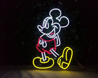 Mickey Mouse Neon Sign - Etsy UK