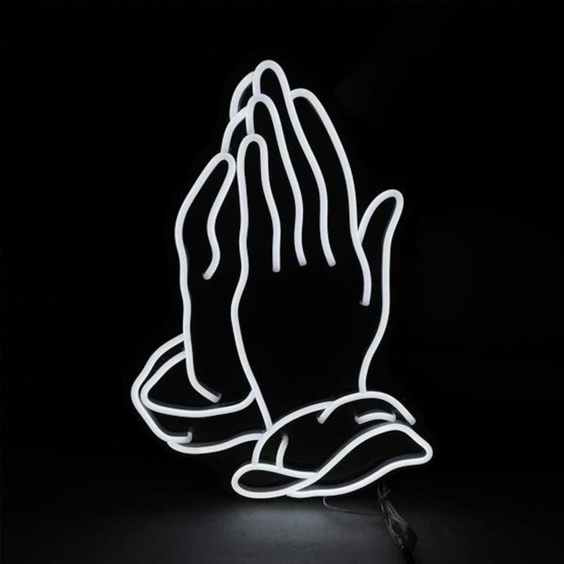 Praying Hands Neon Sign Personalized Neon Light Home Bedroom | Etsy