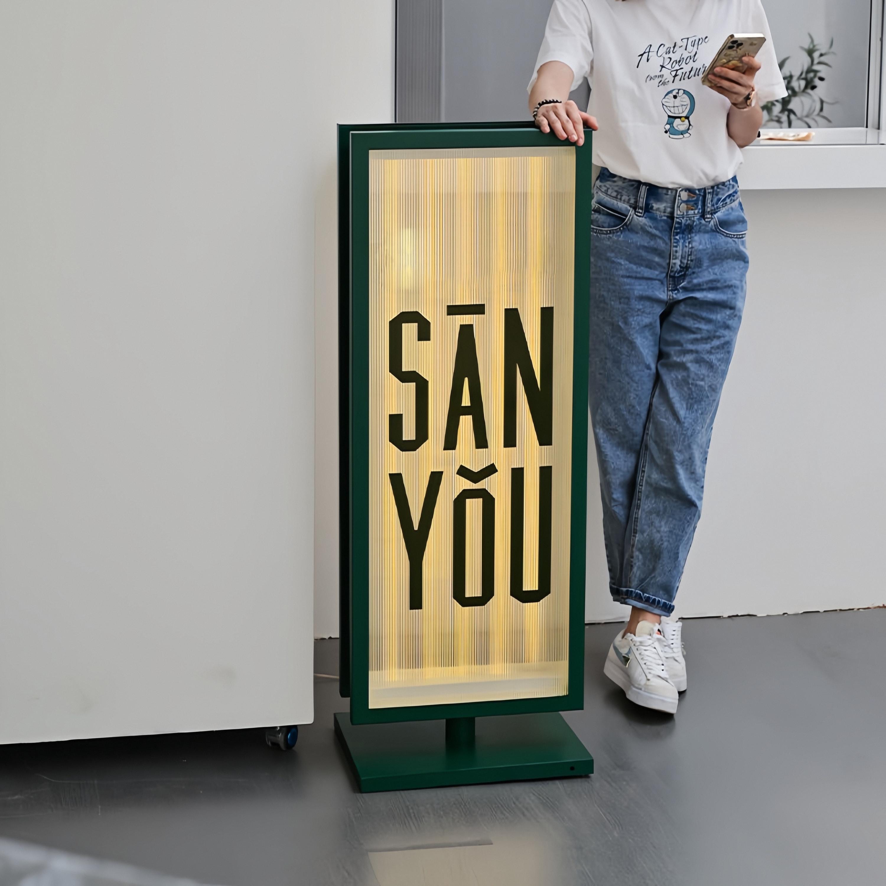 Custom Vertical Floor-standing Acrylic Light Box Sign Billboard ...