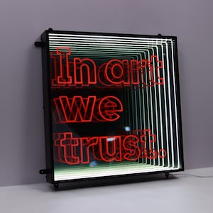 Custom Infinity Mirror 3D Neon LED Sign, Multi Color LED Track Channel ...