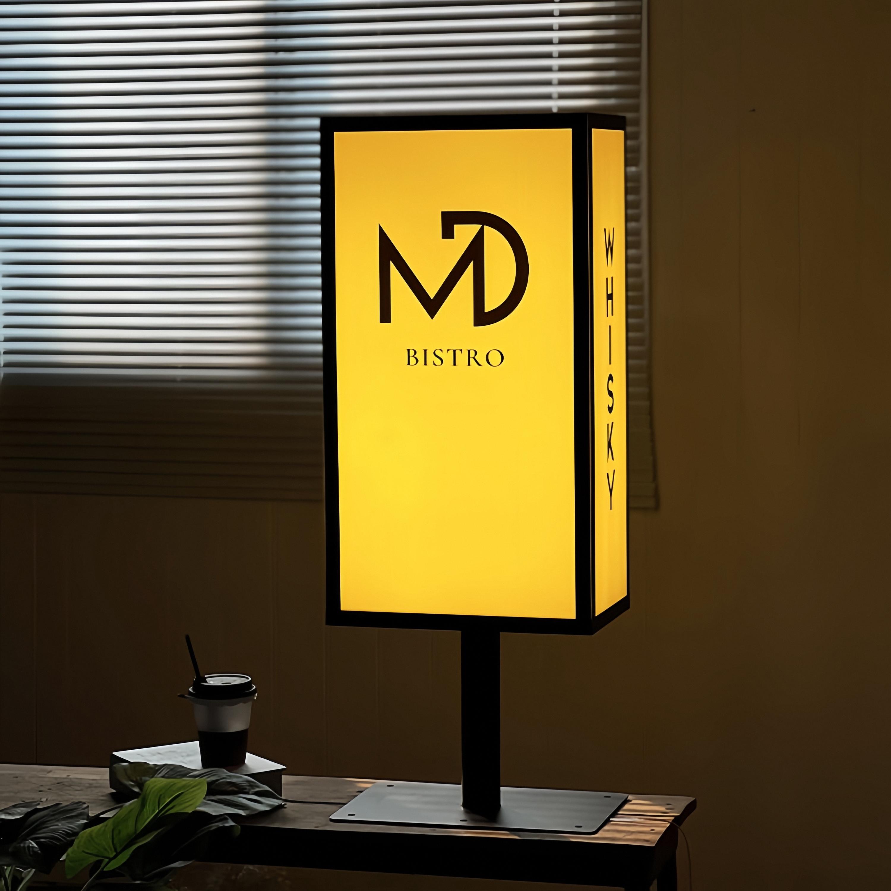 Custom Vertical Floor-standing Acrylic Light Box Sign Billboard ...