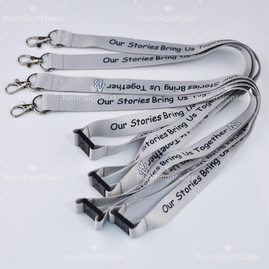 Personalized Lanyard With Text Logo, Custom Full Color Printing Lanyard ...