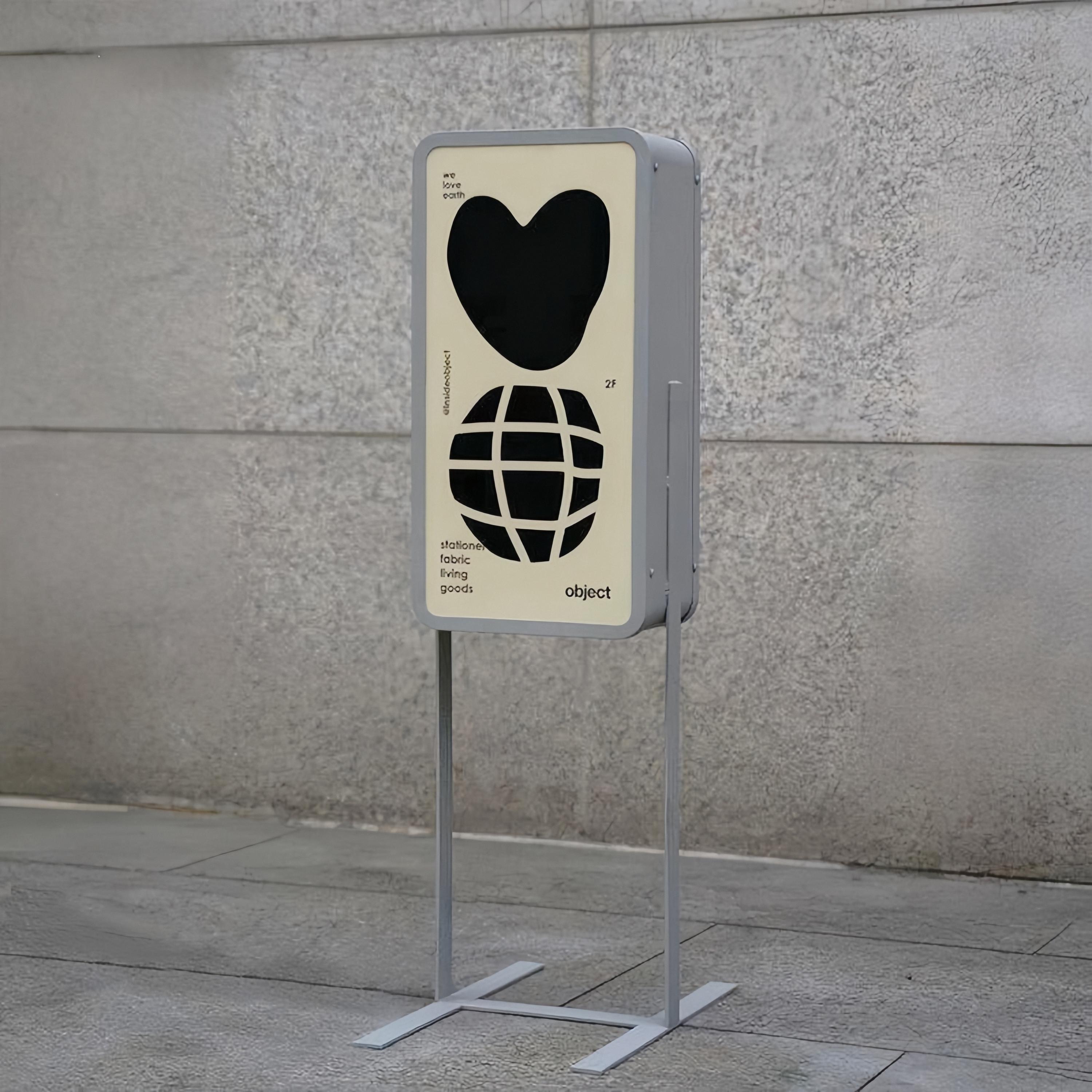 Outdoor Standing Sign Box Customized, Business Logo Double-side Display ...