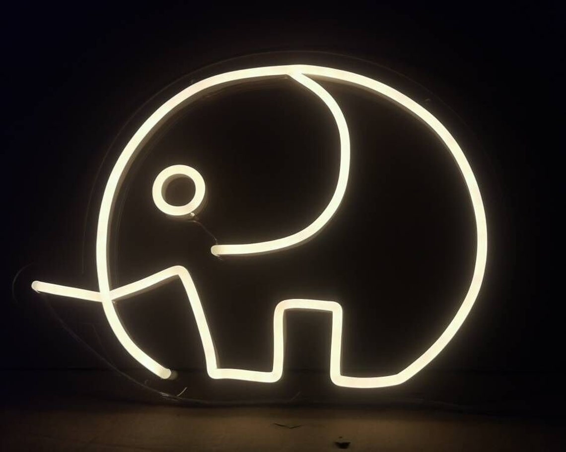 Mini Elephant Neon Sign Custom Neon Sign Led Neon Light Sign - Etsy