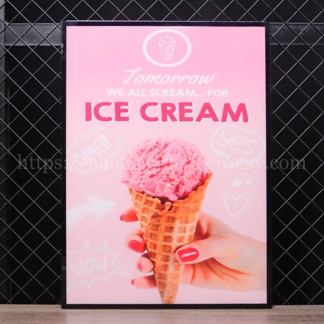 Customized Ultra-thin Poster LED Light Box for Restaurant Cafe Shops ...