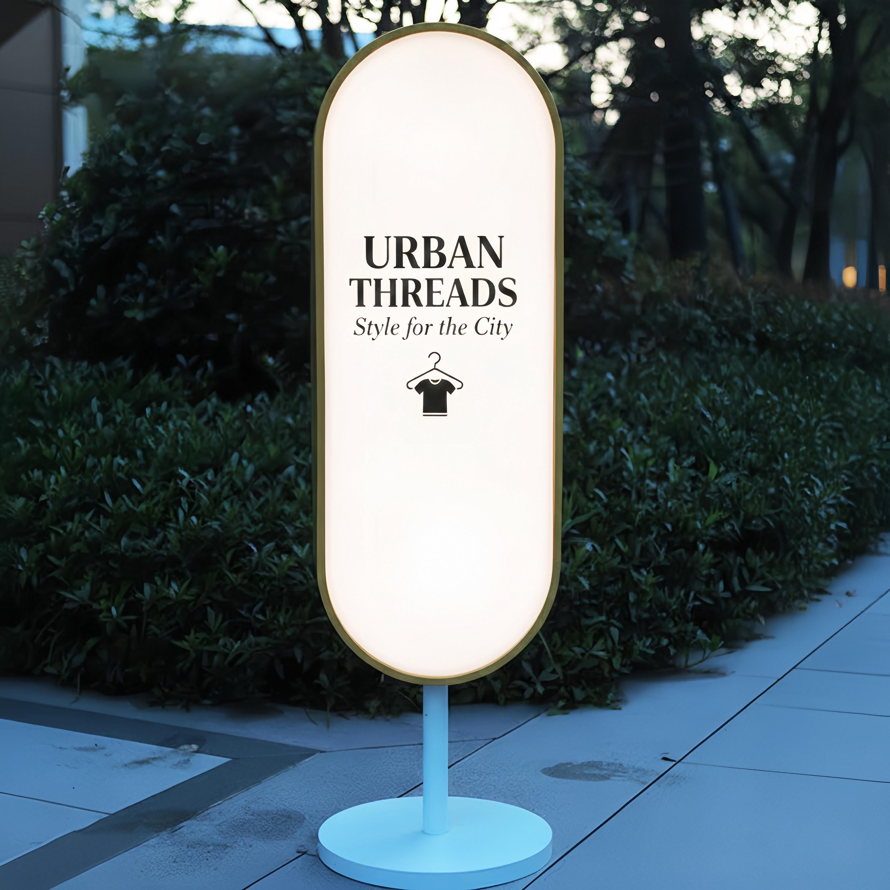 Outdoor Standing Sign Box Customized, Business Logo Double-side Display ...
