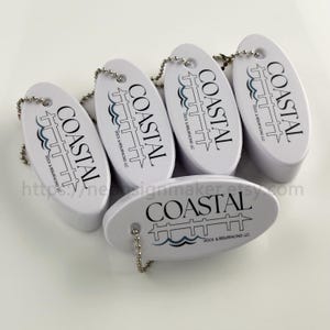 Custom PU Floating Keychain, Personalized Fishing Beach Gift, Camping ...