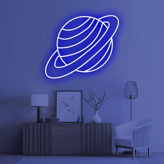 Custom Planet Neon Sign Custom Led Neon Light Sign | Etsy