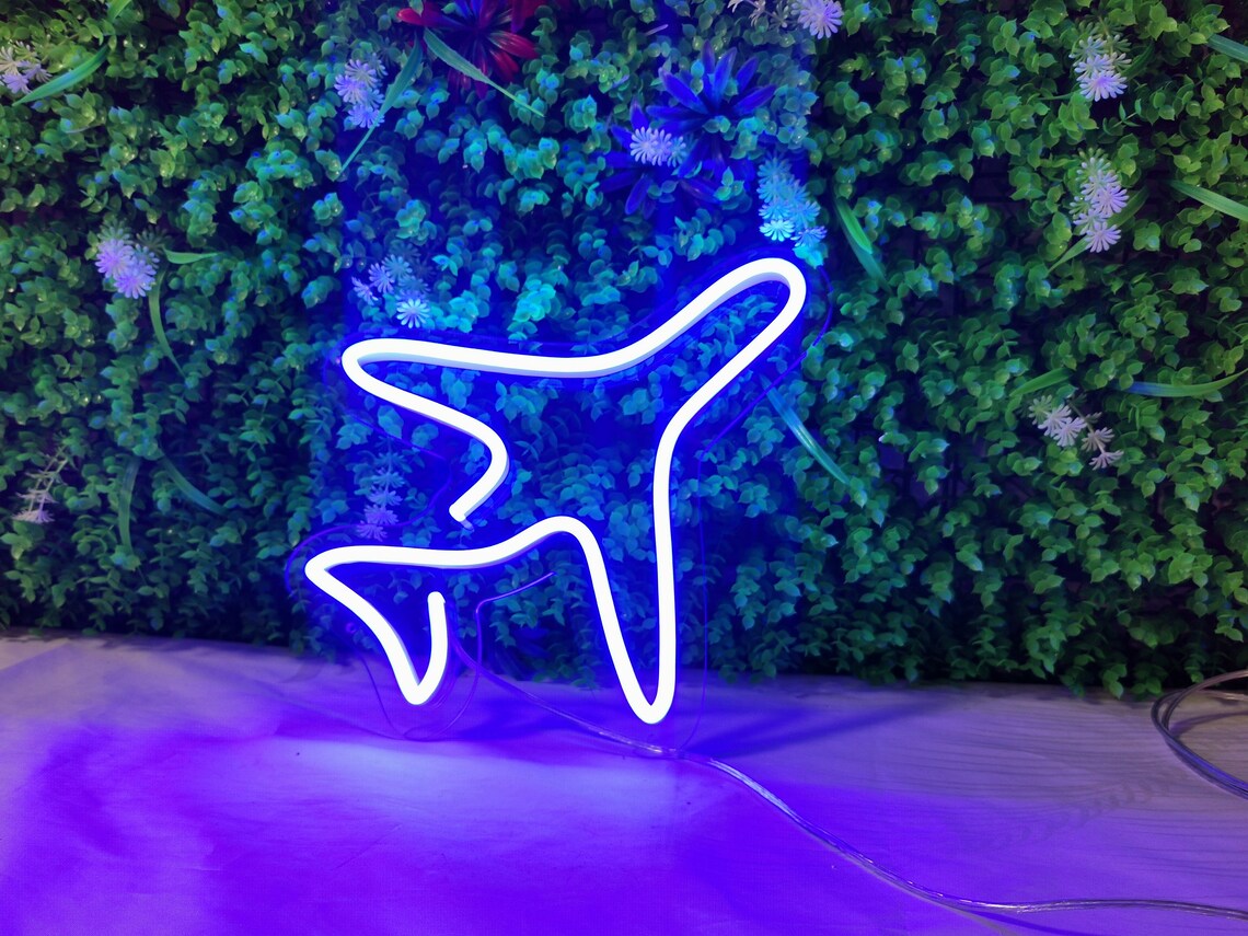 Mini the Plane Neon Sign Custom Neon Sign Led Neon Light Sign - Etsy