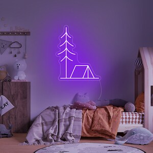 Treehouse Neon Sign Custom Neon Sign Cute Neon Sign Yard Neon Sign Wall ...