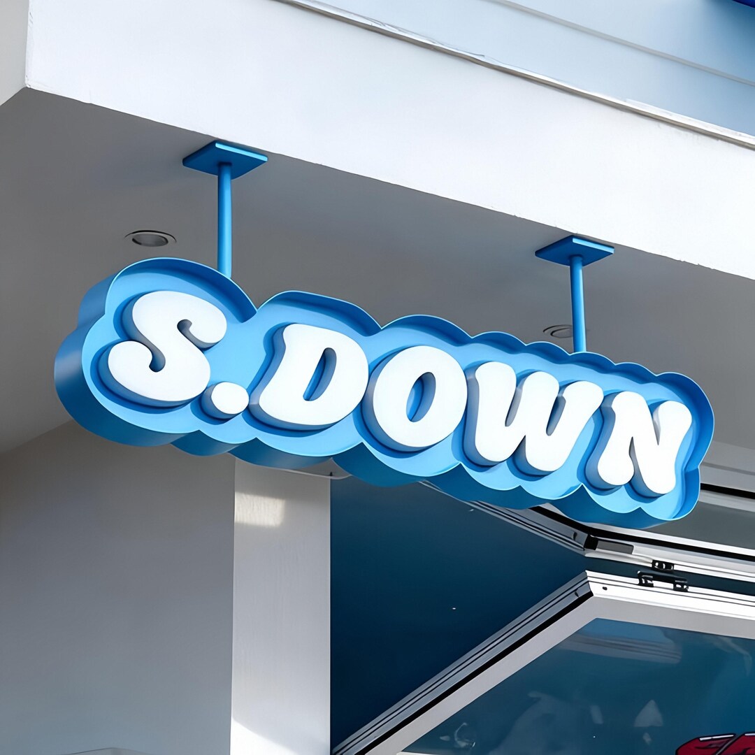 Outdoor Hanging Store Front Advertising Sign, 3d Business Sign Shop ...
