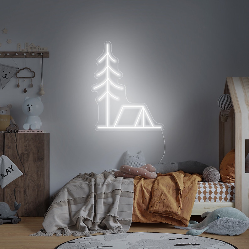 Treehouse Neon Sign Custom Neon Sign Cute Neon Sign Yard Neon Sign Wall ...