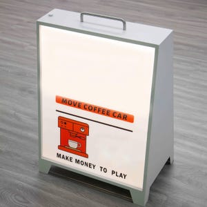 Custom Floor Standing Portable Light Box, Illuminated Advertising ...