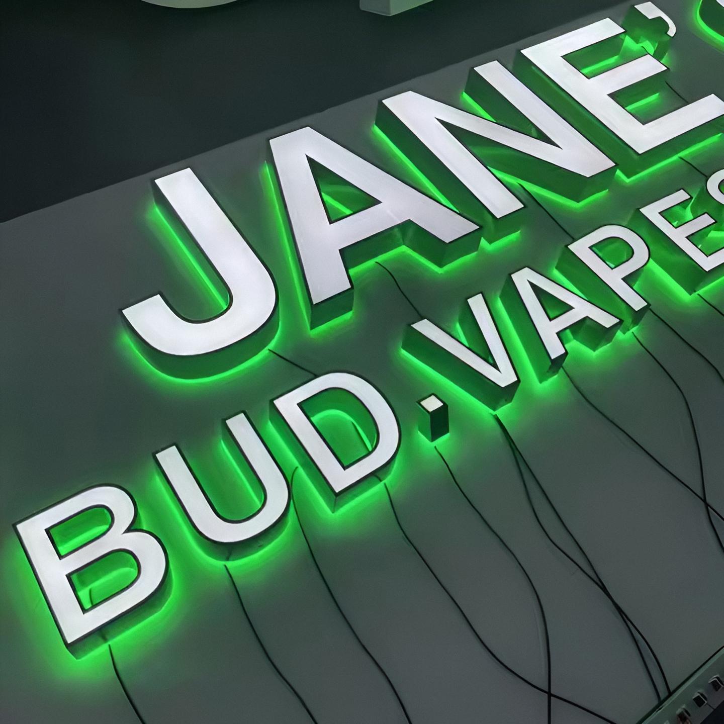 Custom 3D Metal Front and Back Lit Letter Signs for Business, Store ...
