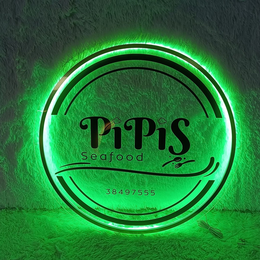 Custom Acrylic Backlit Sign, Pop Art Sign for the Business, Wall Shop ...